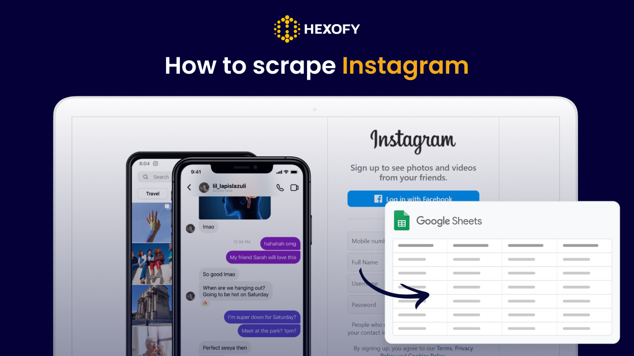 How to scrape Instagram with Hefoxy - Academy | Blog | Hexofy