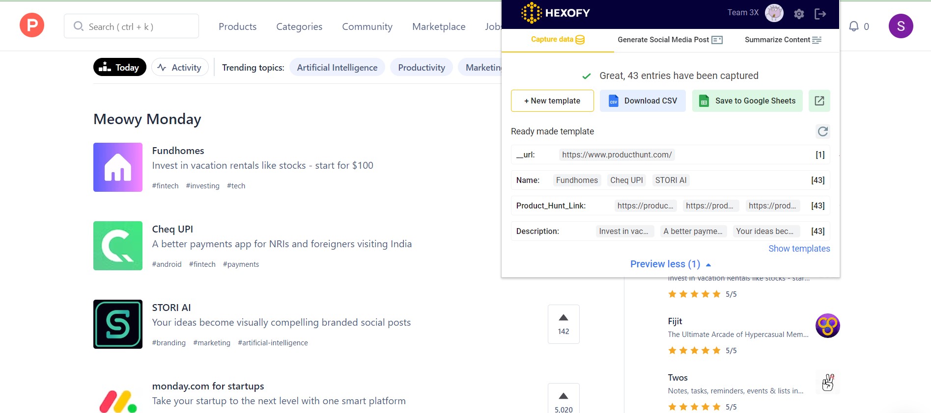How to scrape AI tool directories - Academy | Blog | Hexofy